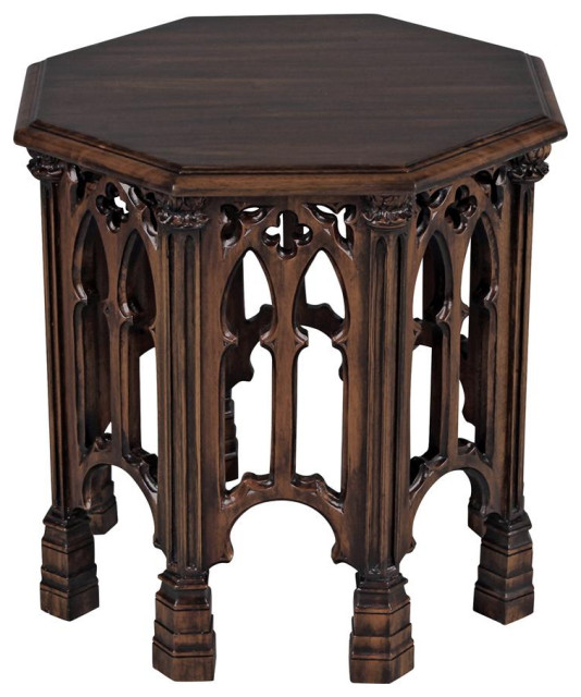 Design Toscano Gothic Revival Octagonal Side Table - Traditional - Side ...