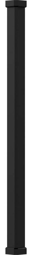 6" x 8' Endura-Aluminum Craftsman Style Column, Square Shaft, Textured ...