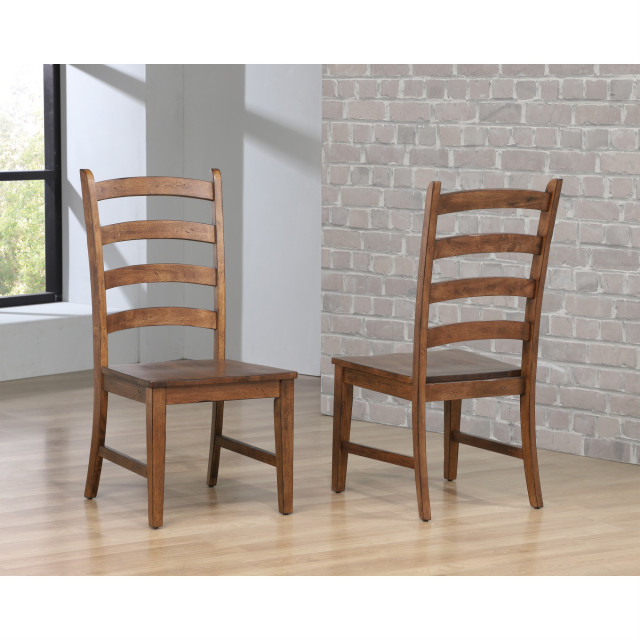 Sunset Trading Simply Brook Ladder Back Dining Chair | Set Of 2 | Amish ...