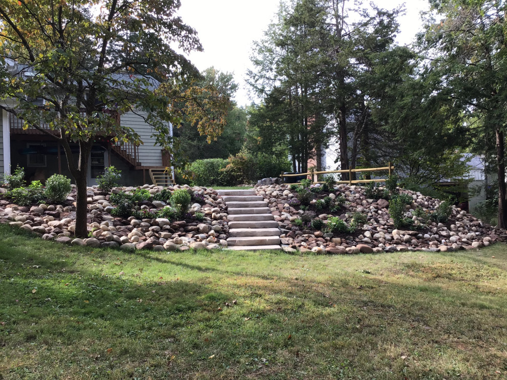 Inground Pool Fill In & Large Hardscape installation - Garten ...
