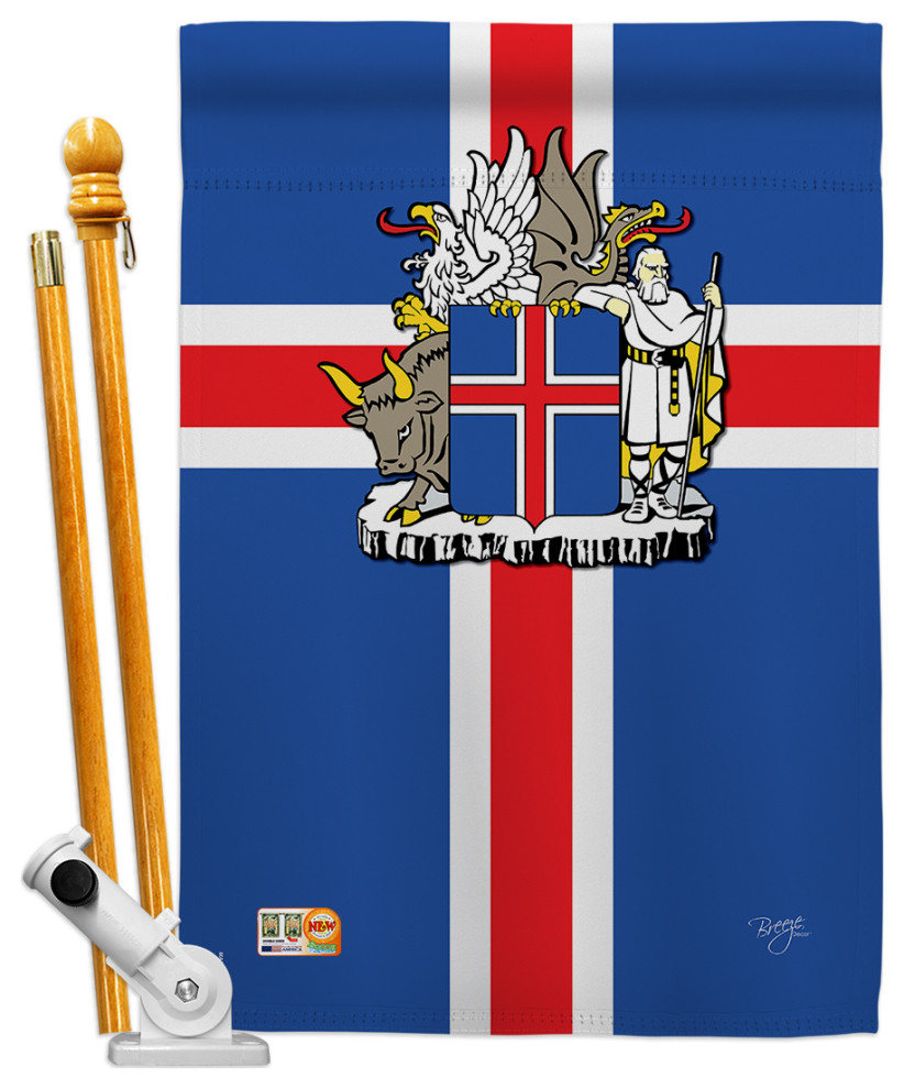 Iceland Flags Of The World Nationality House Flag Set Modern Flags