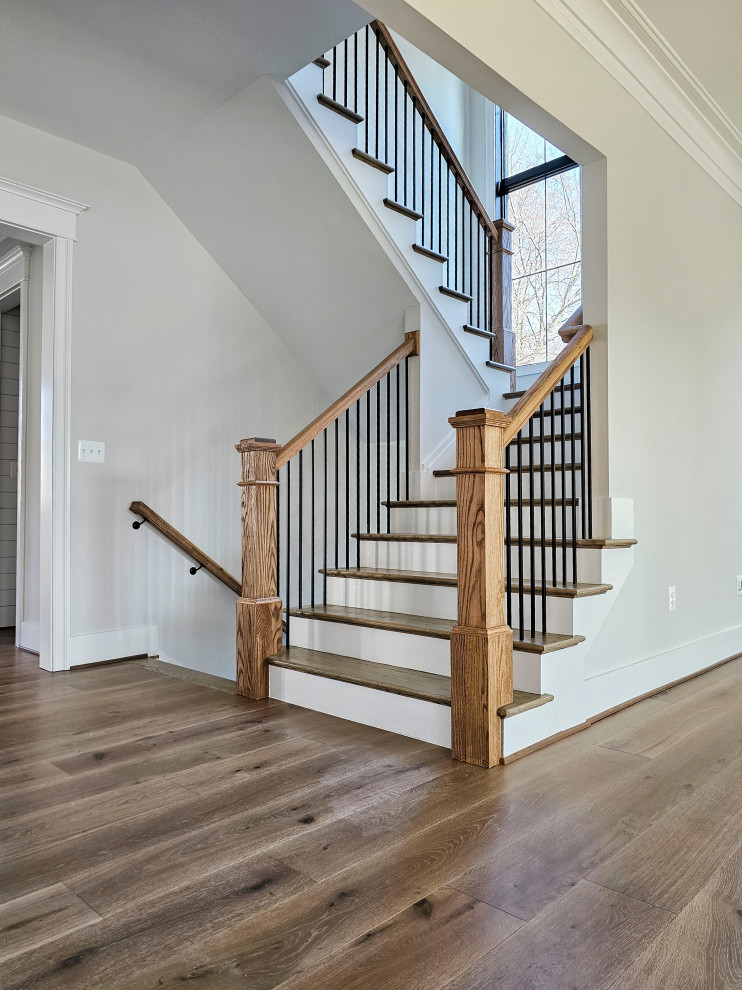 105_Modern and Bold U-Shaped Staircase, Vienna VA 22180 - Modern ...