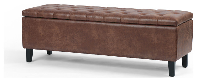 Four Hands Jefferson Storage Bench - Transitional - Accent And Storage ...