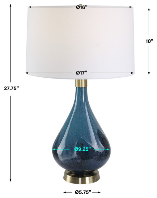 Uttermost Riviera Art Glass Table Lamp - Contemporary - Table Lamps ...