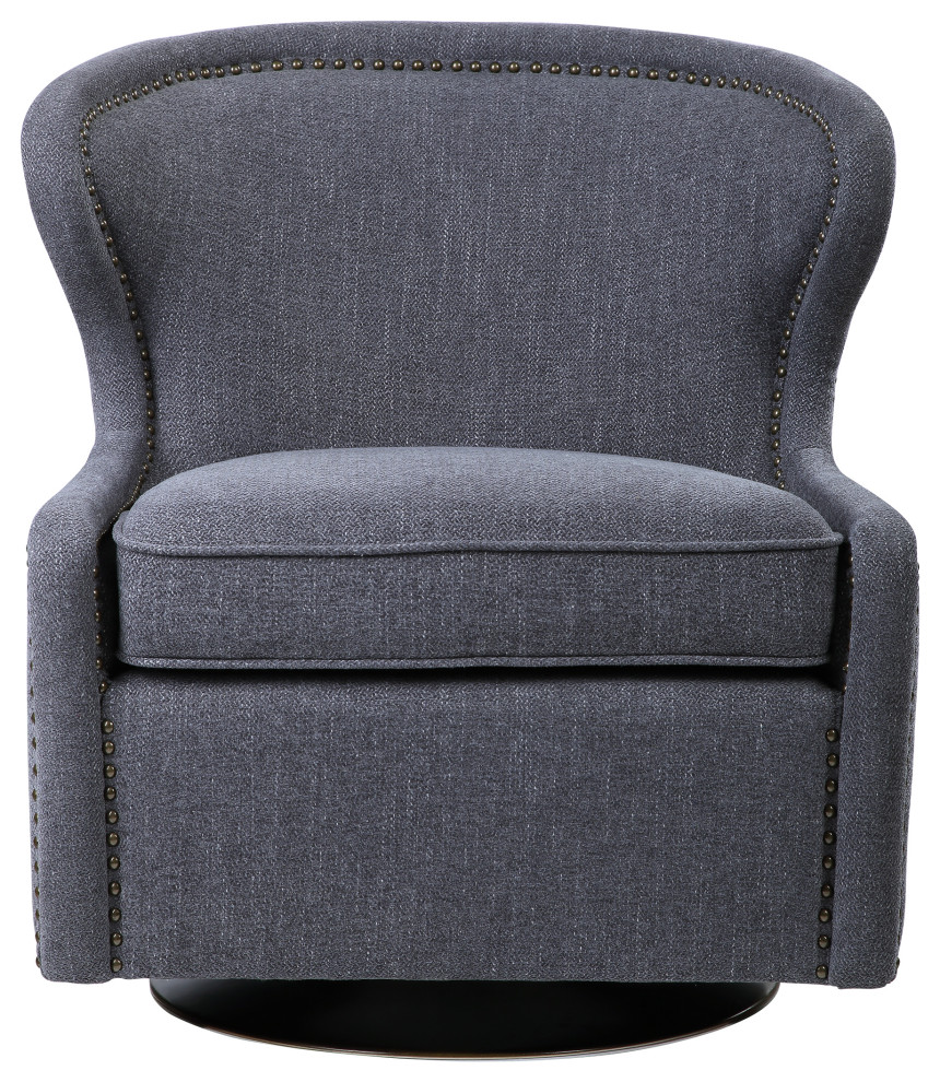 Uttermost Biscay swivel Chair - Transitional - Armchairs And Accent ...