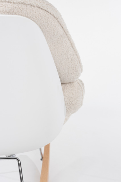 White Upholstered Rocking Chair | DF Rocky - Contemporary - Rocking ...