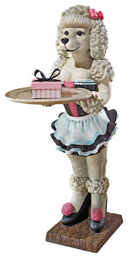 Design Toscano Coco The Parisian Poodle Servant Table - Eclectic - Side ...