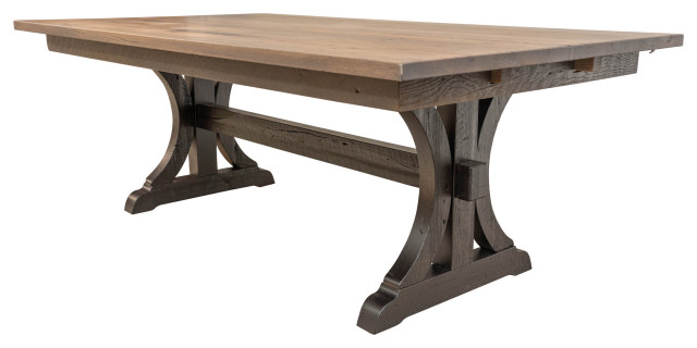 Wexway Rustic Farmhouse Dining Table, 42"x72" - Transitional - Dining ...