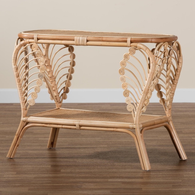 Hilary Rattan 2-Tier Console Table - Tropical - Console Tables - by ...