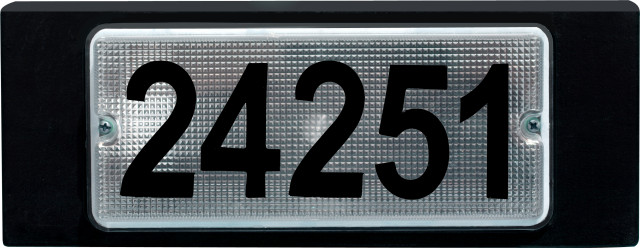 Dabmar Lighting W9301-W Surface Mounted Address Wall Fixture 13W 120V ...