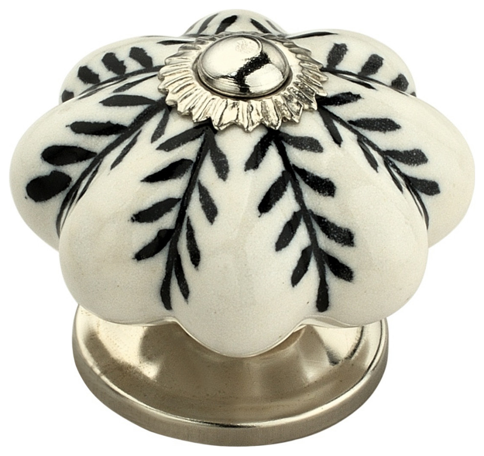 10-pcs Ceramic Designer Knobs, Decorative Ceramic Cabinet Knobs, Drawer Knobs - Traditional ...