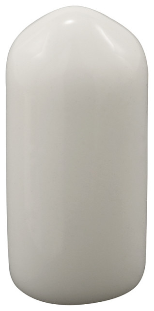 Wire Shelf End Caps, 1/4" Inside Diameter, Vinyl, White in Color ...