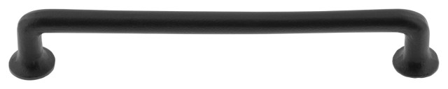 Ageless Iron Barn 6" Round Corner Handle Cabinet Pull - Transitional ...