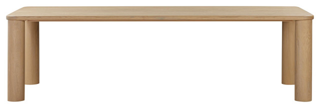 Akola Natural Oak Rectangular Dining Table - Transitional - Dining ...