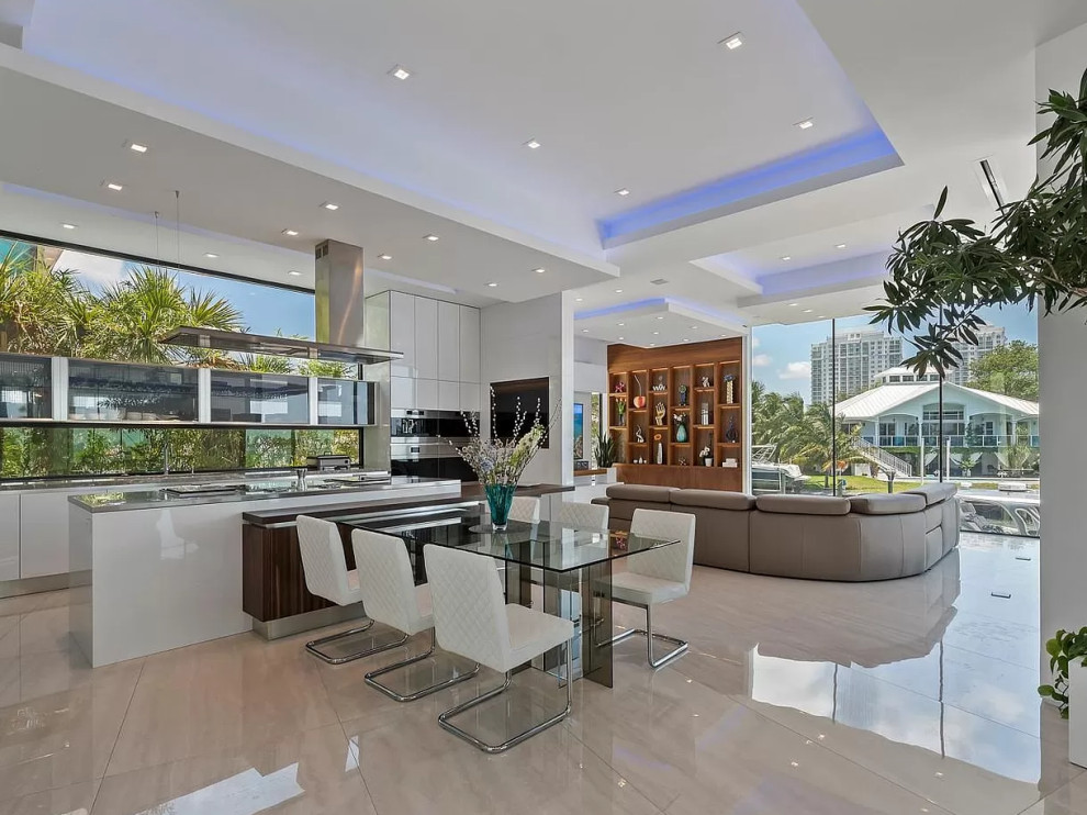 Prestigious Modern Home With Solar Panels - Modern - Kitchen - Other ...