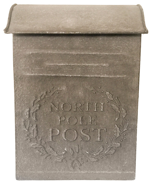 North Pole Letter Box, Gray - Farmhouse - Mailboxes - by The Grey ...