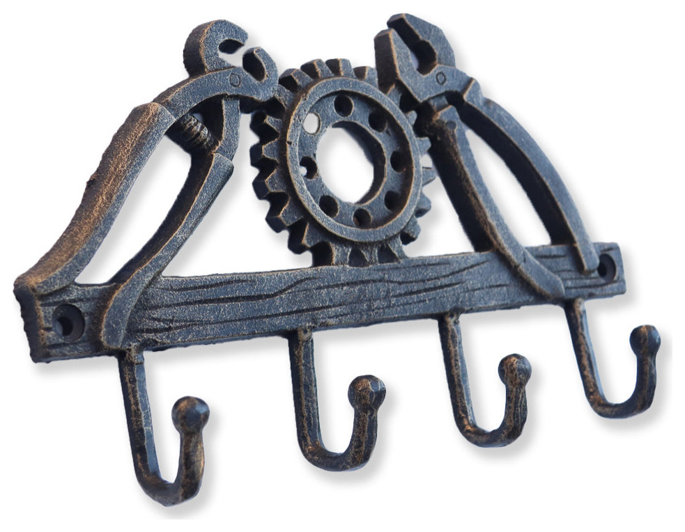 Blacksmith Tools Wall Hanger Farrier Metalwork Cast Iron Hooks - Rustic ...