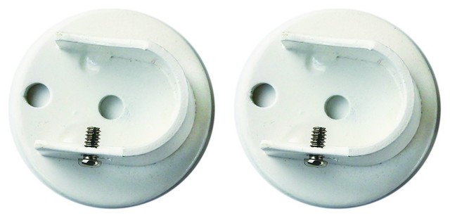 Inside Mount Brackets for 1 1/8"-1 1/4" Rods, Black, Set of 2 ...