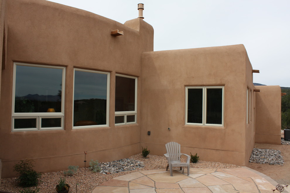 Custom Southwest Home Stucco Pueblo Style - Southwestern - Albuquerque ...