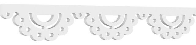 Paityn Architectural Grade PVC Running Trim, 6"H x 5/8"P x 48"L ...