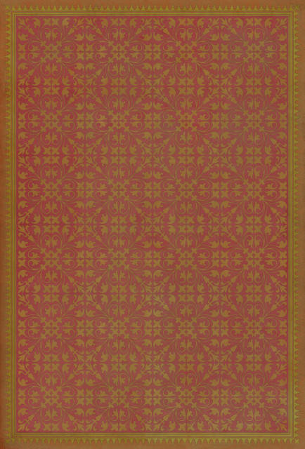 Pattern 21 Jabberwocky 38x56 Vintage Vinyl Floorcloth - Contemporary ...