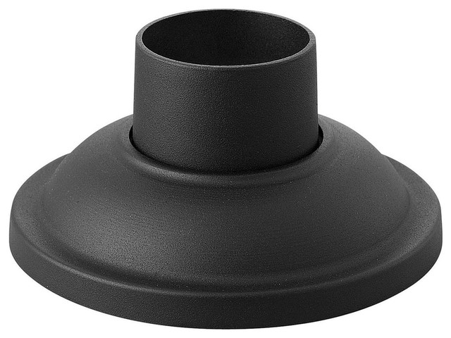 Outdoor Pier Mount Base in Black, 7.000 - Transitional - Post Lights ...