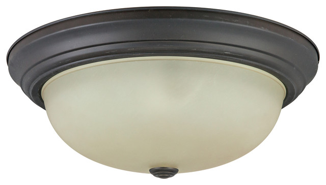 15" Dome Ceiling Fixture Distressed Brown Tea Stained Glass ...