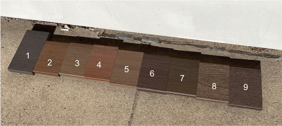 Choose azek deck color