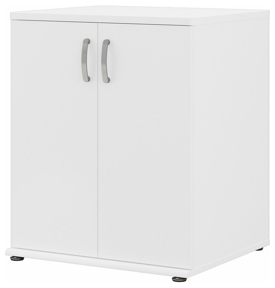 Universal Floor Storage Cabinet with Doors and Shelves - White ...