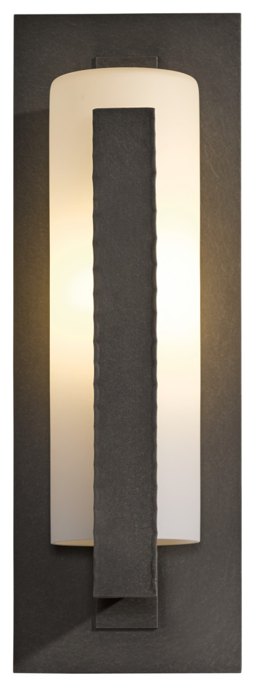 Forged Vertical Bars Outdoor Sconce - Transitional - Outdoor Wall ...
