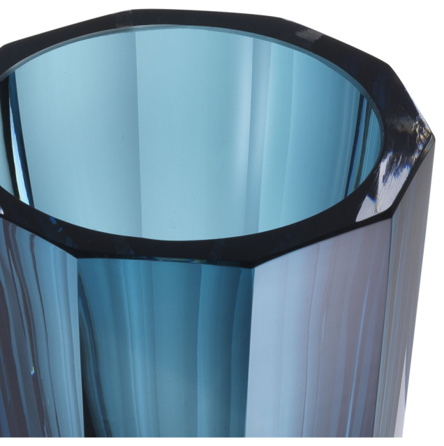 Blue Octagonal Glass Vase | Eichholtz Chavez L - Contemporary - Vases ...