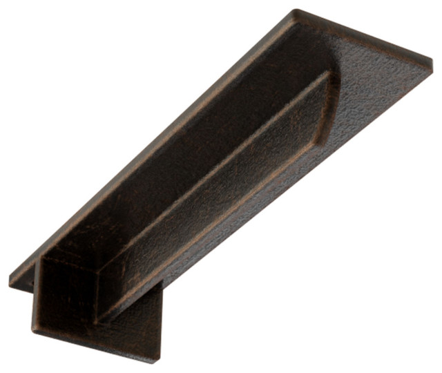 3"x20"x2" Heaton Hidden Support Steel Bracket, Hammered Black, 3"Wx12 ...