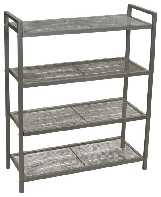 2-Tier Metal Shoe Rack - Transitional - Shoe Storage - by Household ...
