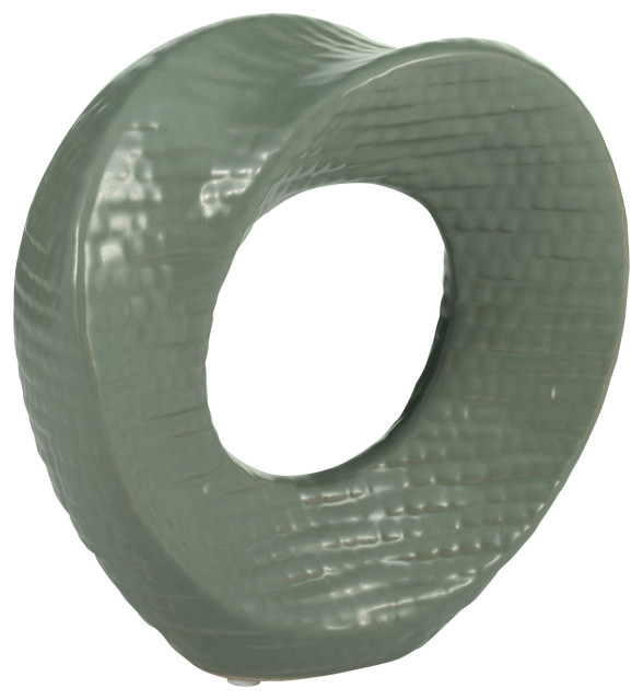 8" Table Top Deco, Green, 8x3x8 inches - Contemporary - Decorative ...