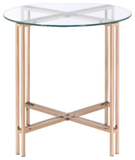 End Table, Champagne - Contemporary - Side Tables And End Tables - by ...