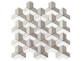 3D Block Mosaic Tile - Modern - Mosaic Tile - by Tilesbay | Houzz