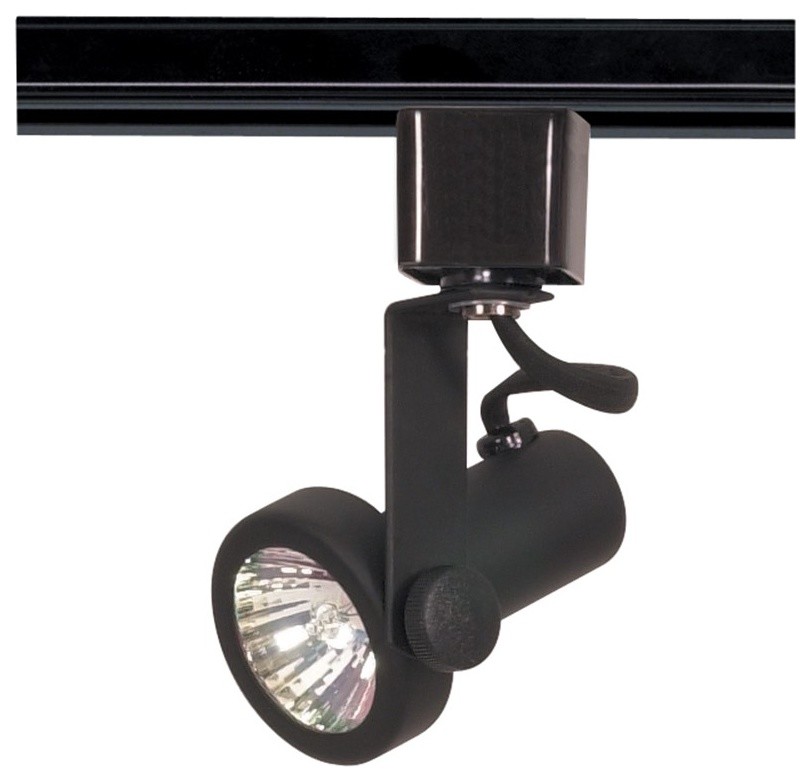 1 Light MR16 120V Track Head Round Back - Transitional - Track Heads ...