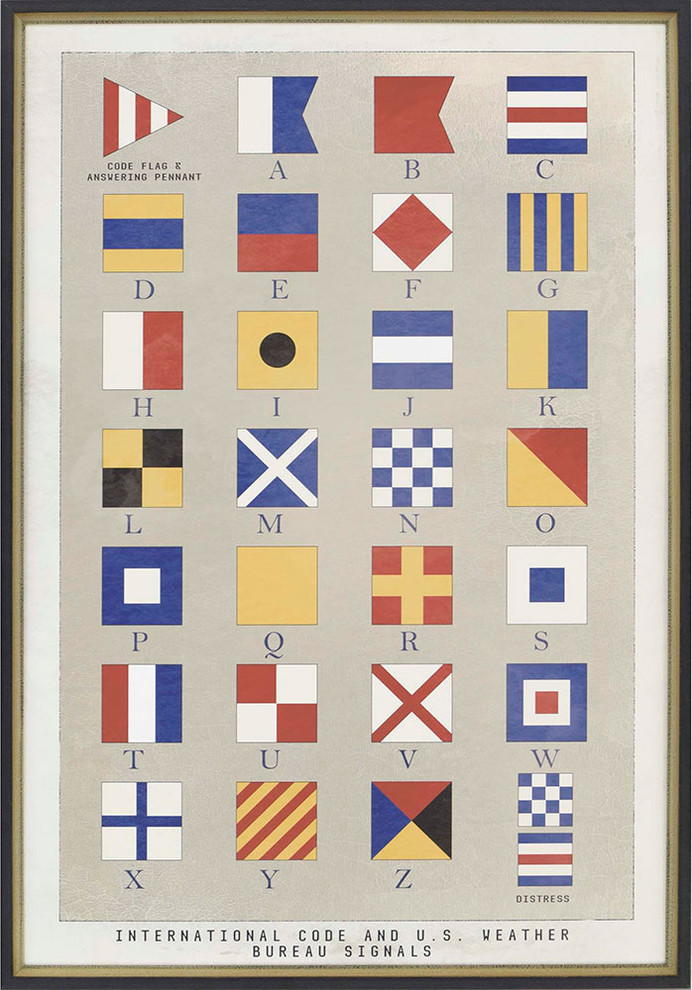 "Nautical Flags" Wall Art - Contemporary - Prints And Posters - by ...