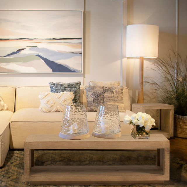 Stark Rectangular Reclaimed Pine Open Frame Side Table, Light Brown ...