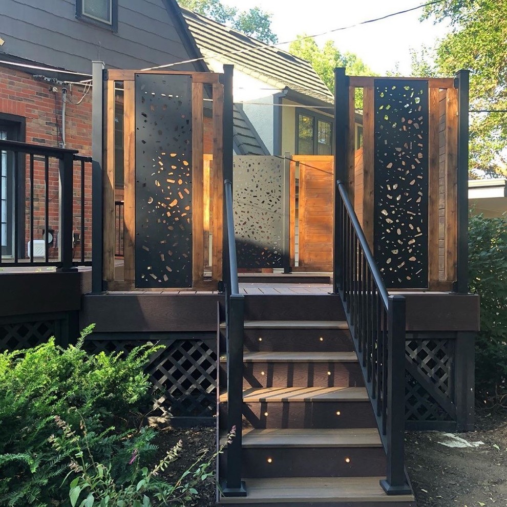 Backyard Spa Privacy Wall - Rustic - Omaha - by HideAway Screens