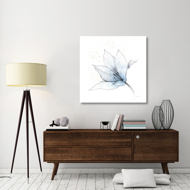 "Blue Graphite Flower IX" Digital Paper Print by Avery Tillmon, 20"x20 ...