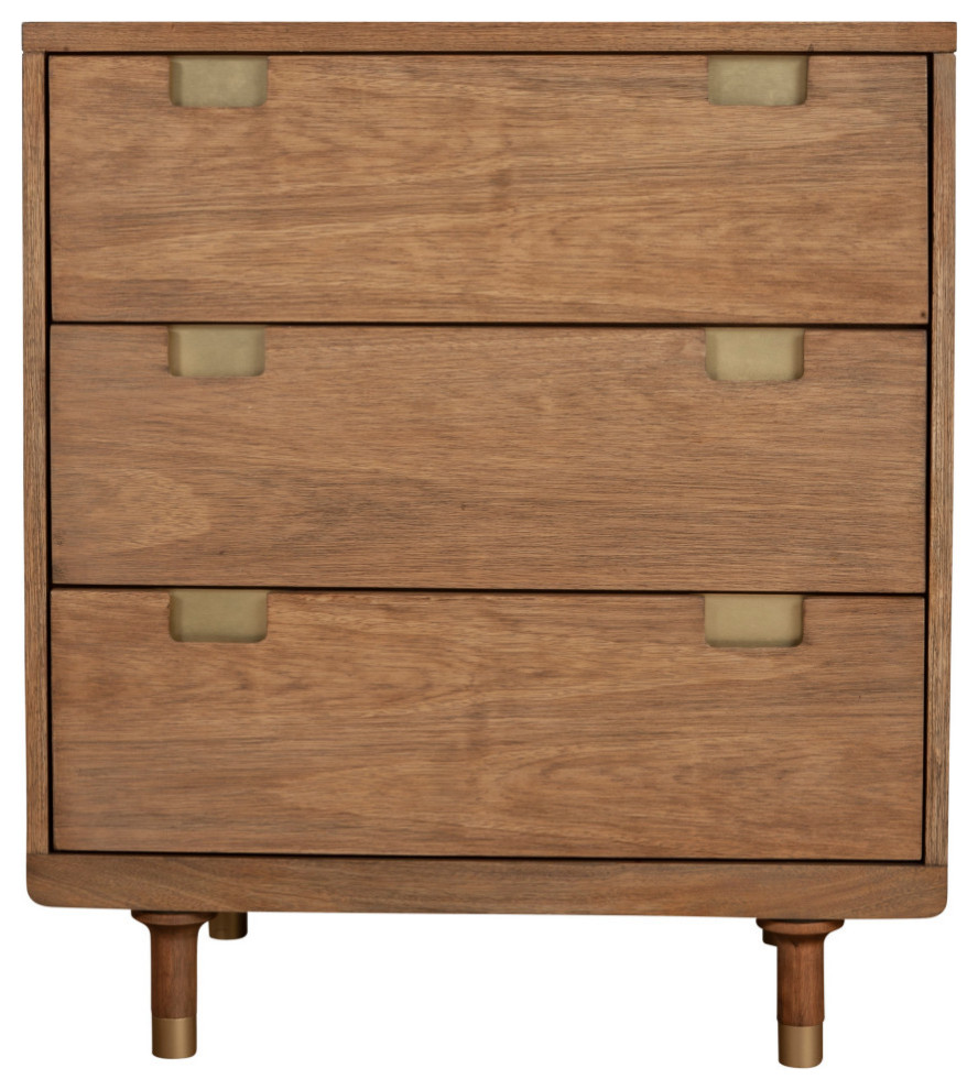 Easton Three Drawer Small Chest - Midcentury - Accent Chests And ...