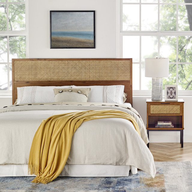 Caine Rattan Queen Headboard - Tropical - Headboards - by HedgeApple ...
