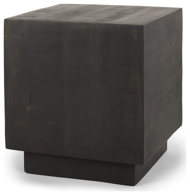 Hayden Dark Brown Wood End/Side Table - Contemporary - Side Tables And ...
