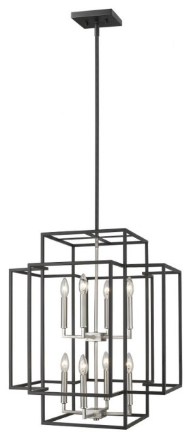 8 Light Pendant in Transitional Style - 22 Inches Wide by 28 Inches ...