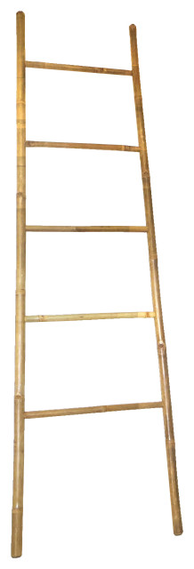 Bamboo Ladder 6' H, 21"W x 72"H - Asian - Ladders And Step Stools - by ...