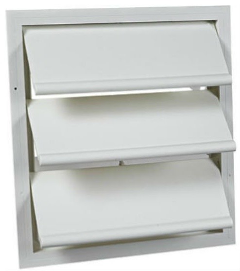 Air Vent 54703 Automatic Gable Shutter, White - Transitional - Exterior ...