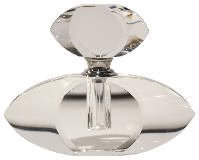 Oval Crystal Perfume Bottle - Contemporary - Home Fragrances - by ...