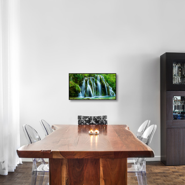 "Cascade front" by European Master Photography, 31"x17" - Rustic ...