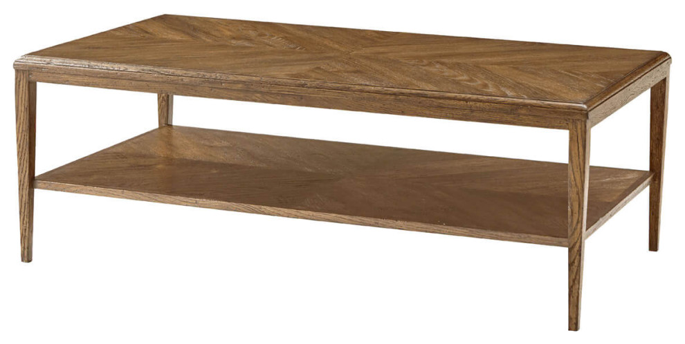 Modern Oak Coffee Table Light Finish - Transitional - Coffee Tables ...